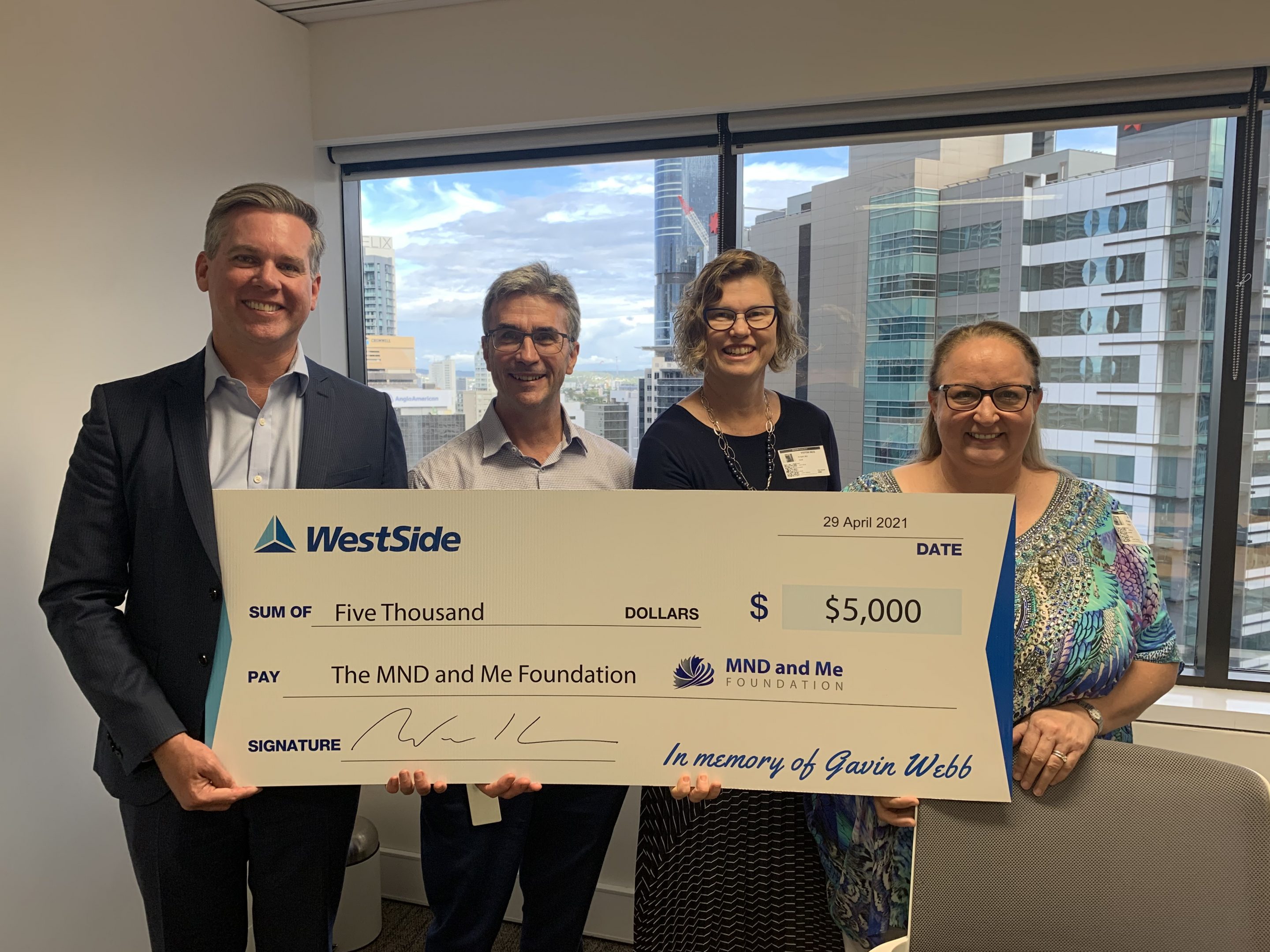 Westside supports MND research in memory of Gavin Webb : Westside | Oil ...